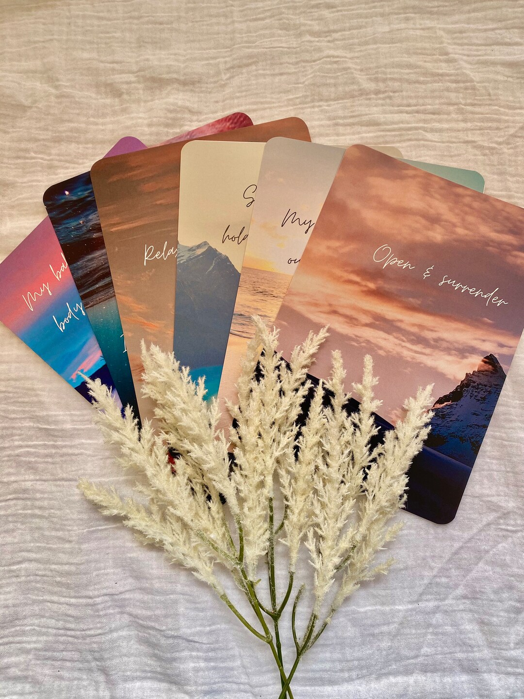 Pregnancy & Birth Affirmation Cards - Nature Set - Etsy