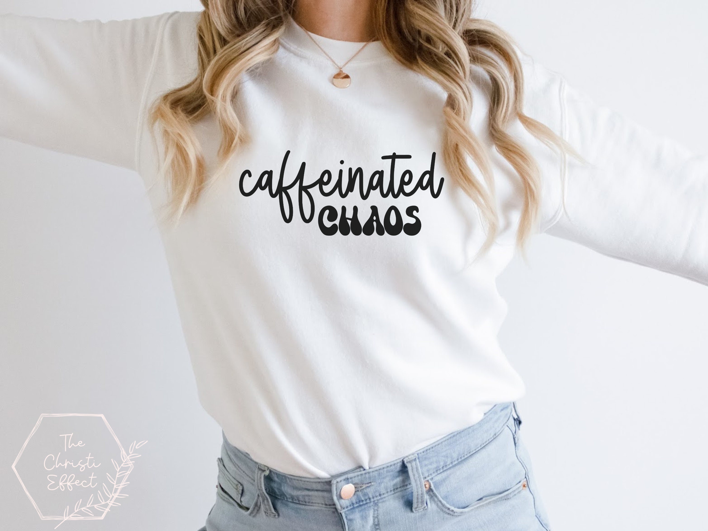 Caffeinated Chaos SVG PNG JPG, Coffee Svg, Caffeine Svg, Coffee Beans ...