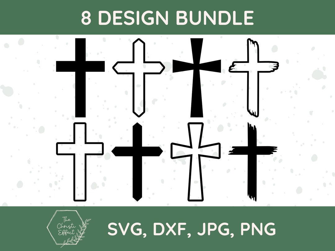 Cross Designs Bundle, Christian (svg, Png, Jpg, Dxf) - Etsy