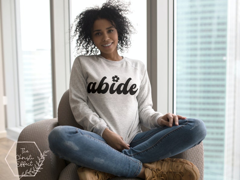 Abide With Flower SVG PNG JPG, Christian Svg, Bible Svg, Scripture Svg, Branch and Vine Svg ...