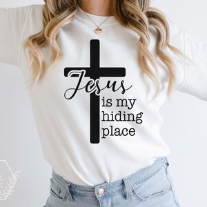 Jesus is My Hiding Place SVG PNG JPG, Christian Svg, Bible Verse Svg ...