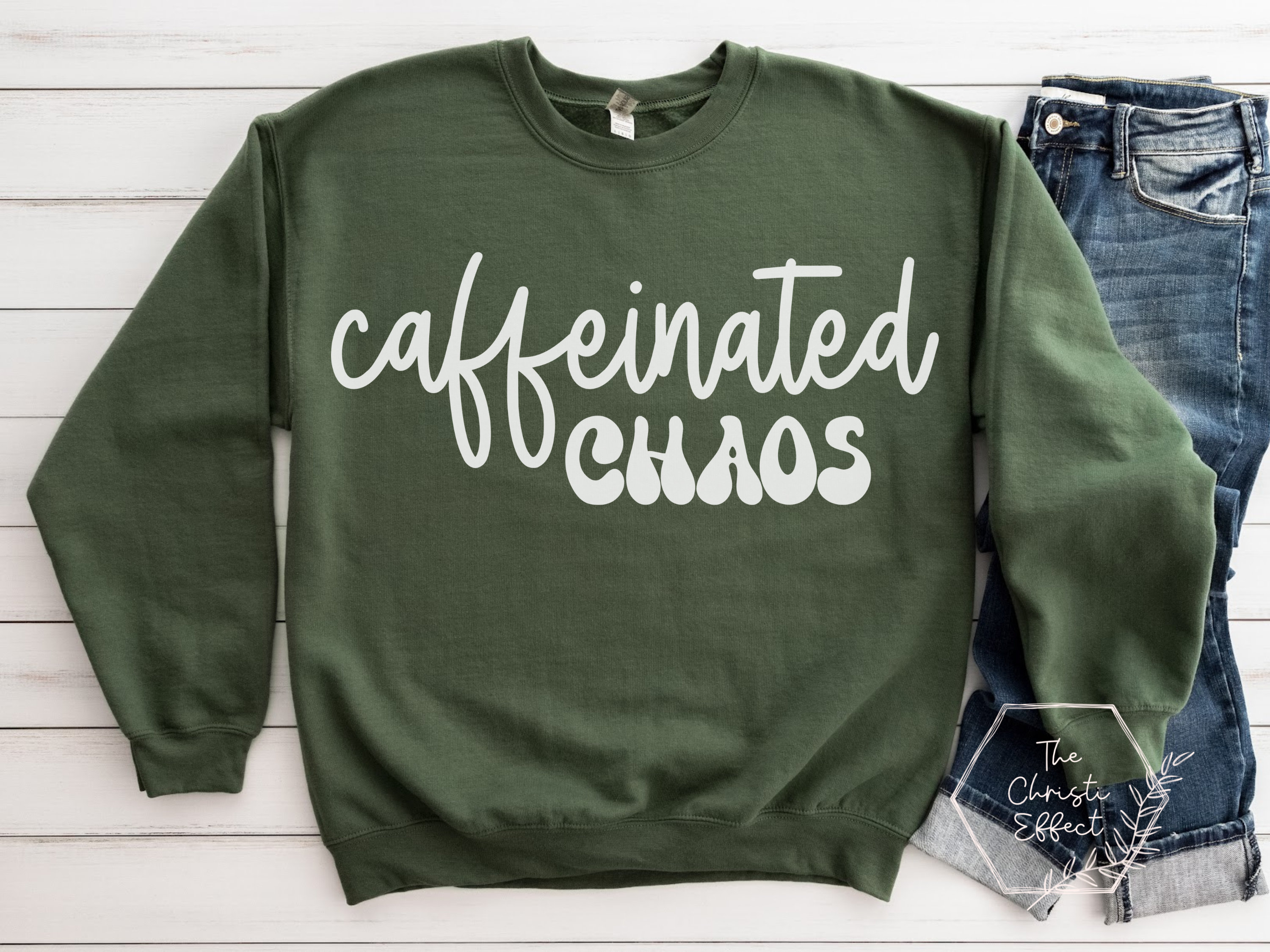 Caffeinated Chaos SVG PNG JPG, Coffee Svg, Caffeine Svg, Coffee Beans ...