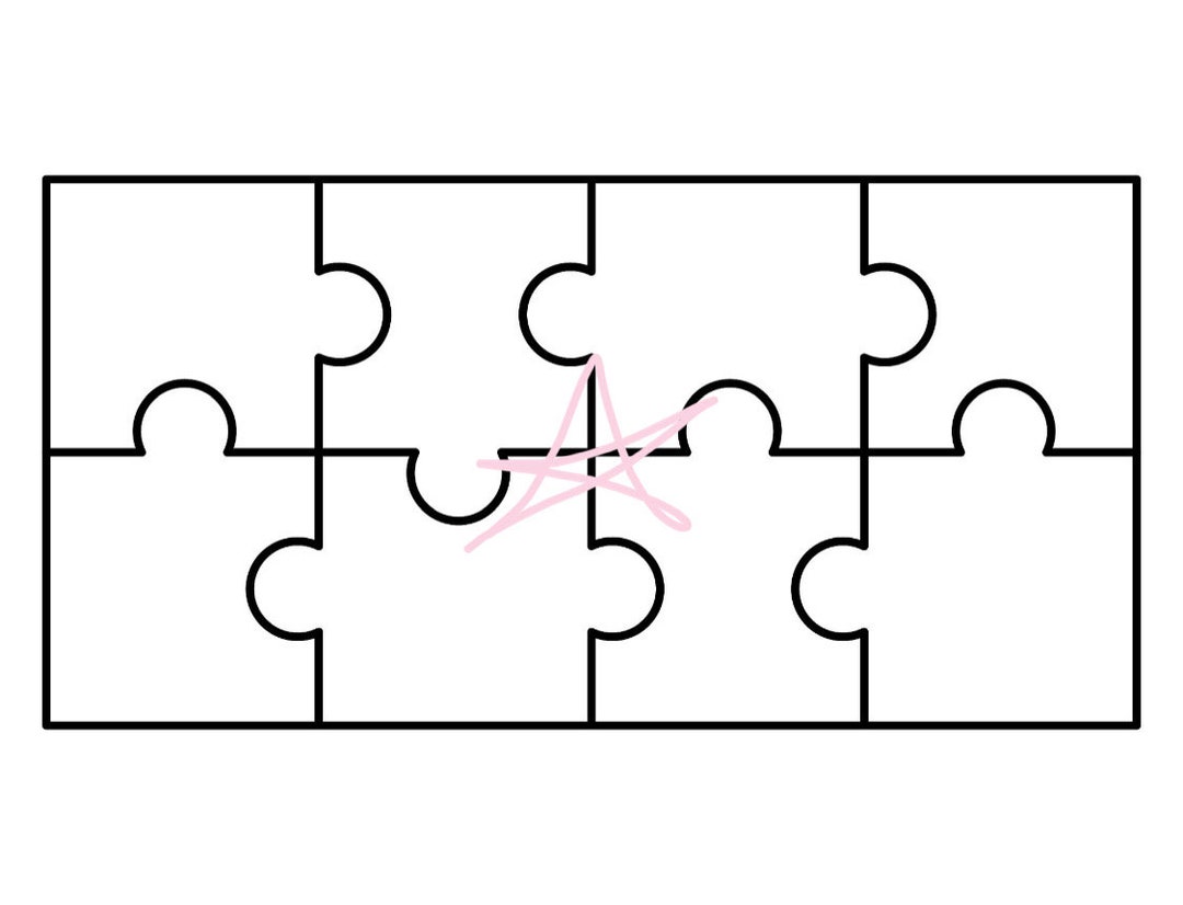 Puzzle Template Cut Out Diy Jigsaw - Etsy