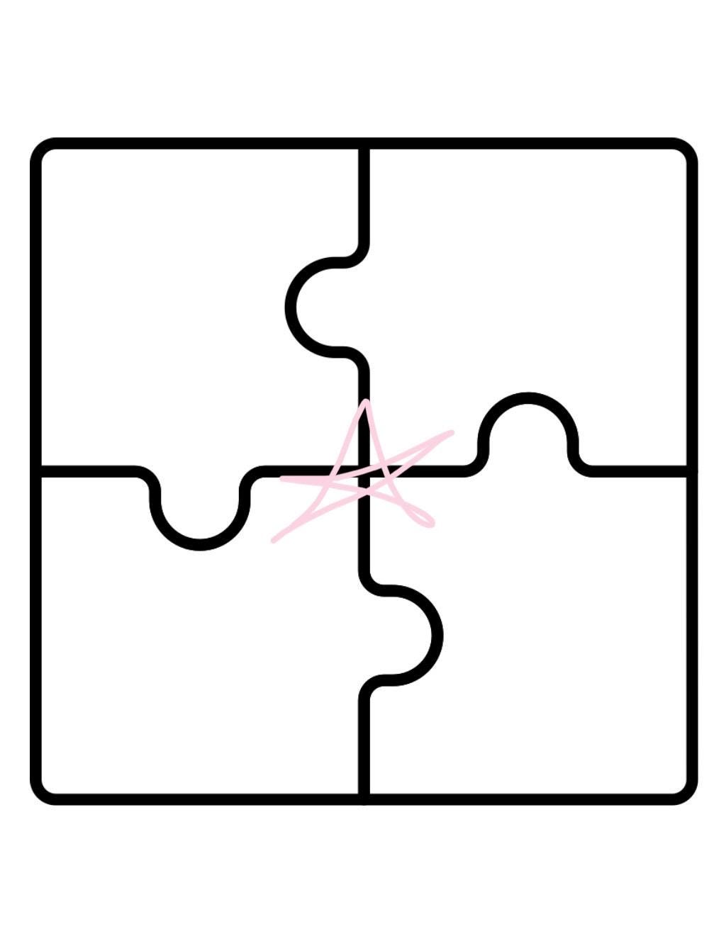 Puzzle Template Digital Pdf - Etsy