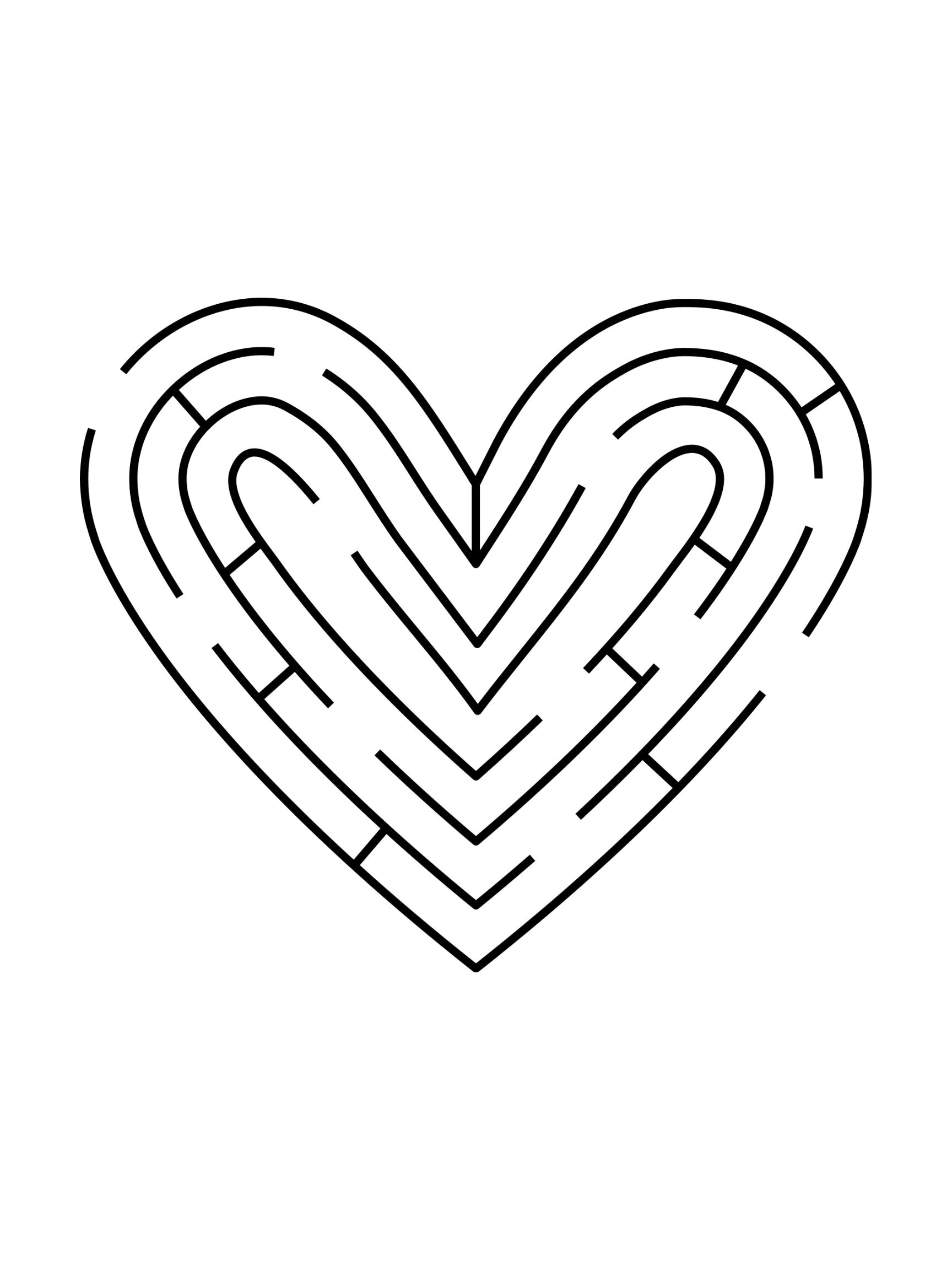 Heart Puzzle Template Cut Out Diy Jigsaw - Etsy