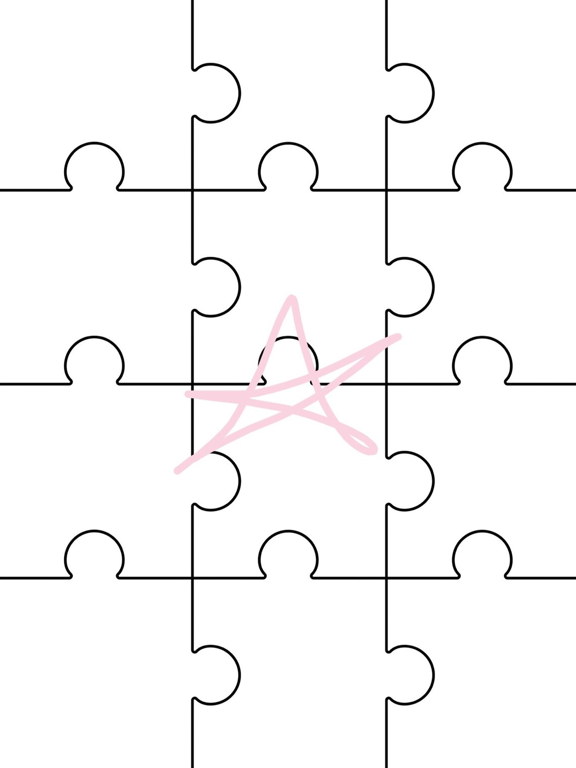 Puzzle Template Digital Pdf - Etsy