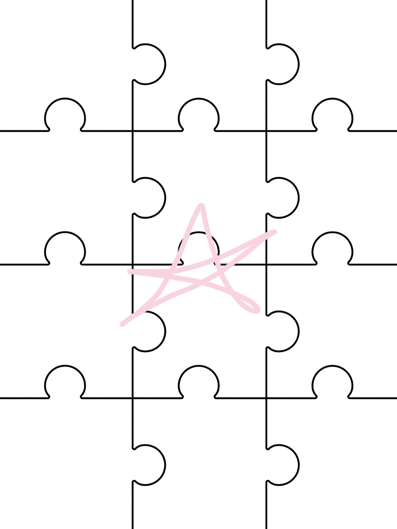 Puzzle Template Digital Pdf - Etsy