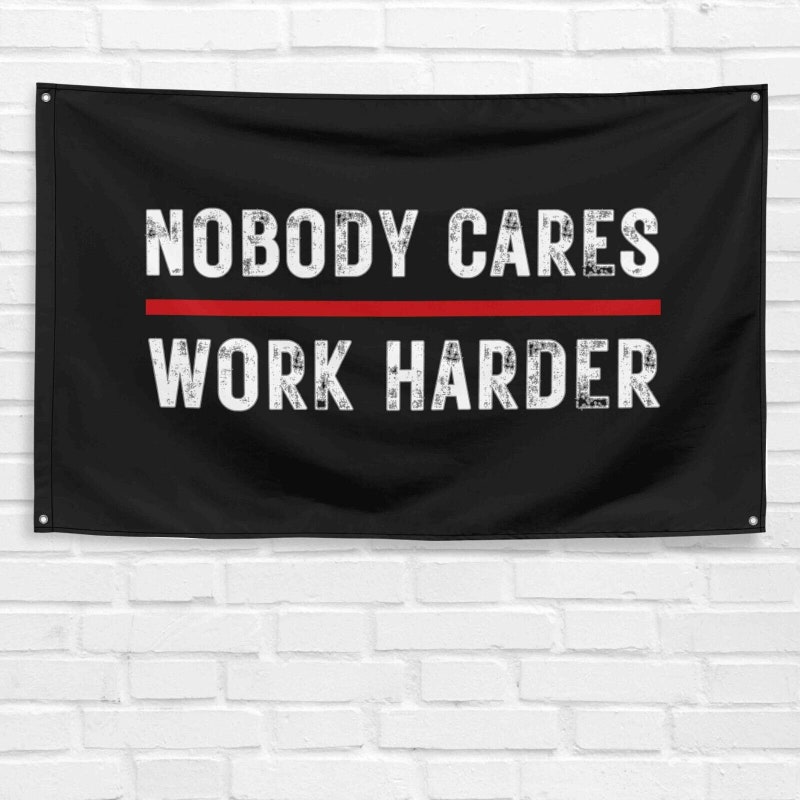 Work Harder Gym Flag - Etsy