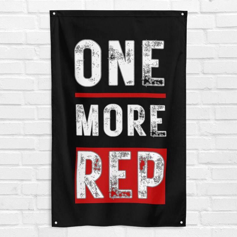 One More Rep Gym Sign - Etsy