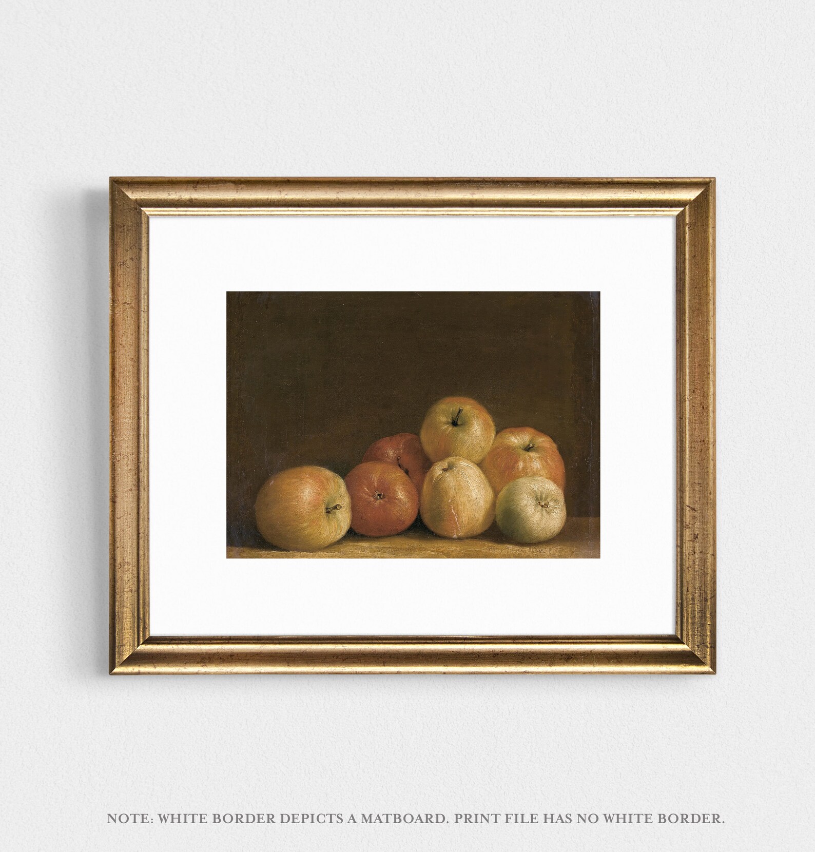 Moody Apples Painting | Vintage Apple Art | Apples Printable Art ...