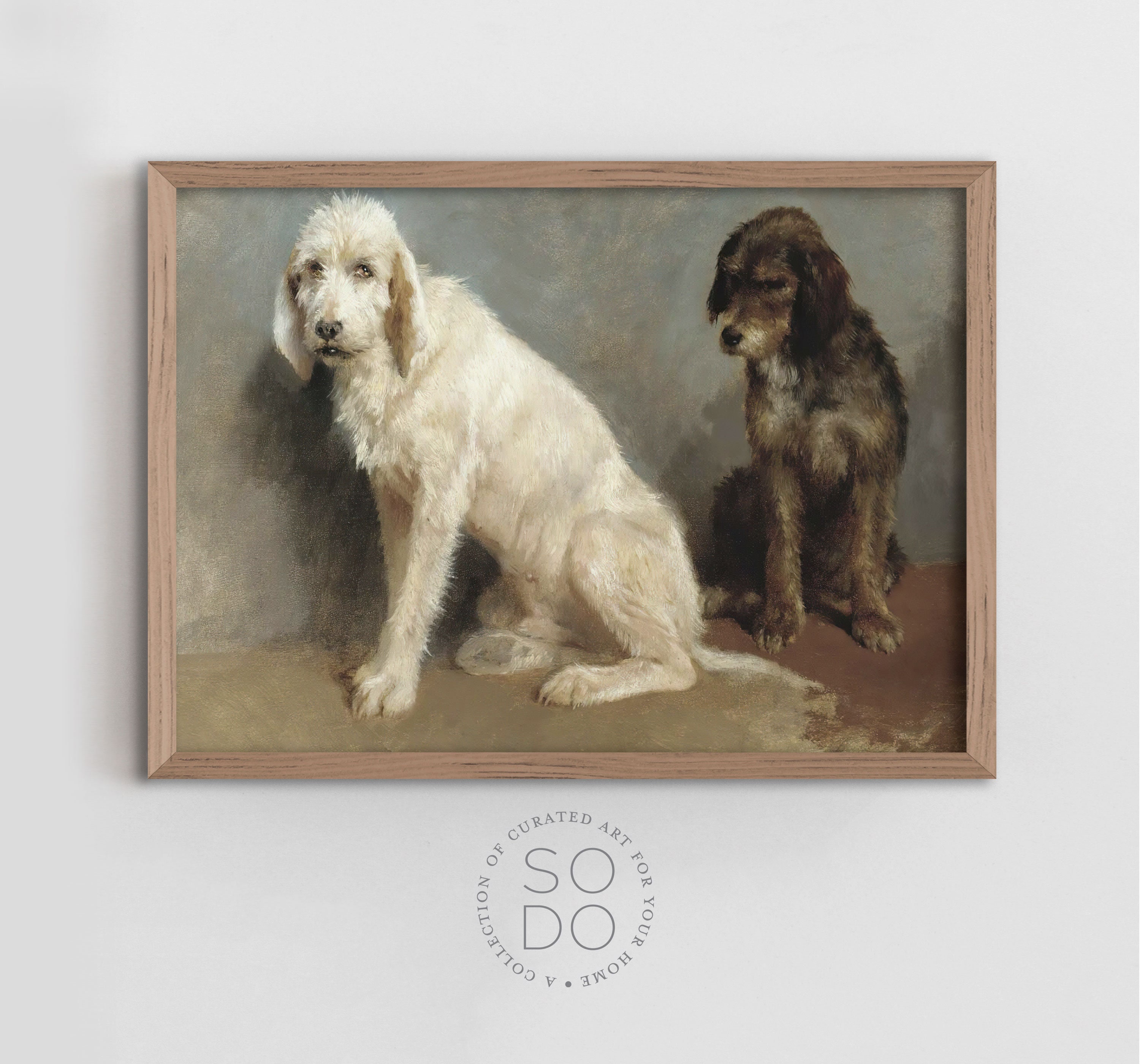 Vintage Dogs Gallery Wall Set of 9, Dogs Prints, Antique Dog Wall Art ...