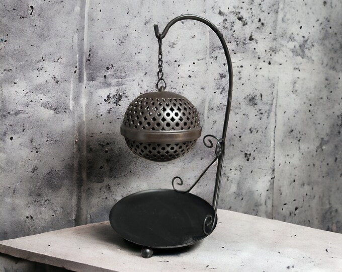 Iron Frame Hanging Ball Incense Burner, - Etsy