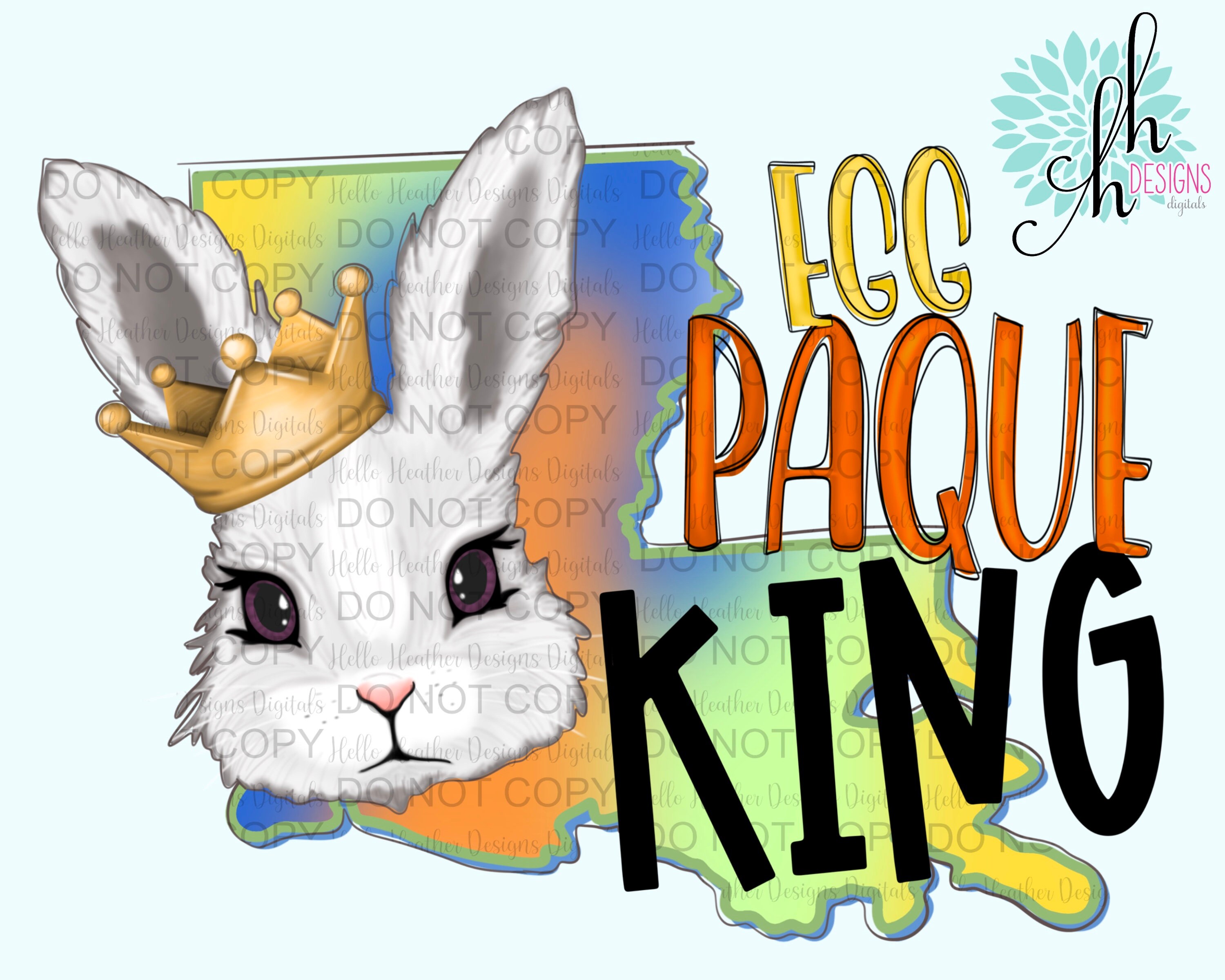 Egg Paque Queen Egg Paque King Easter Cajun Louisiana Sublimation ...