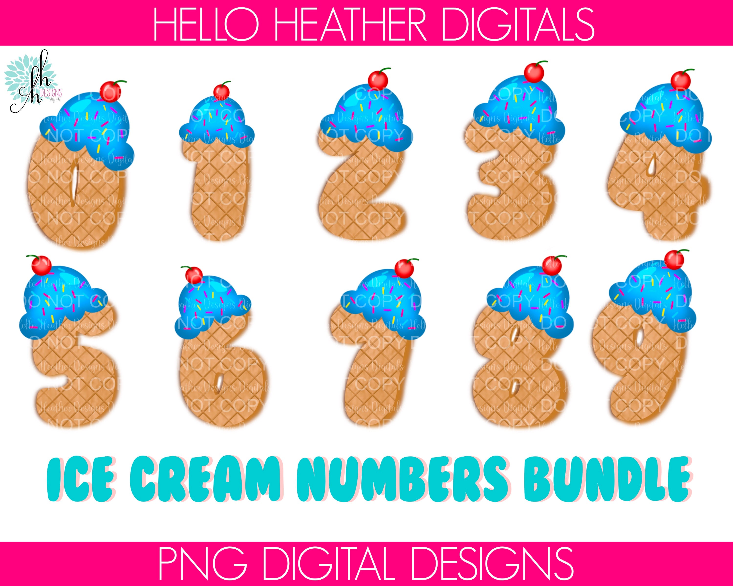 Ice Cream Numbers PNG Clipart | Waffle Cone Ice Cream Party Numbers ...