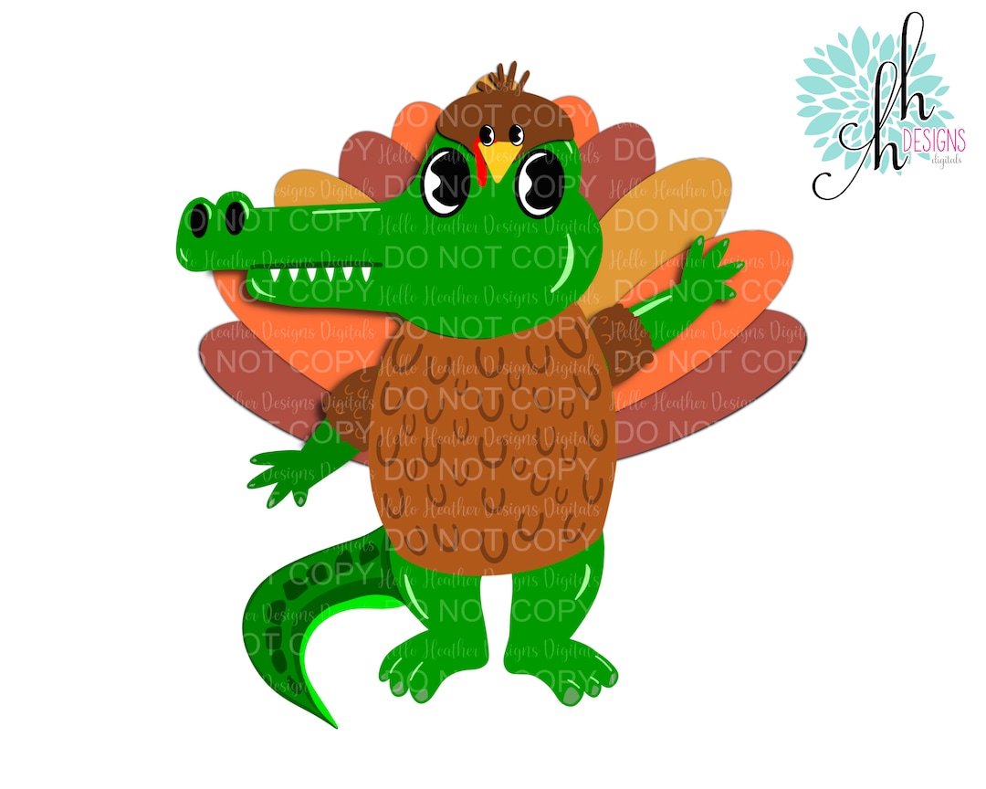 Thanksgiving Gator Turkey Sublimation Design PNG Digital Download - Etsy