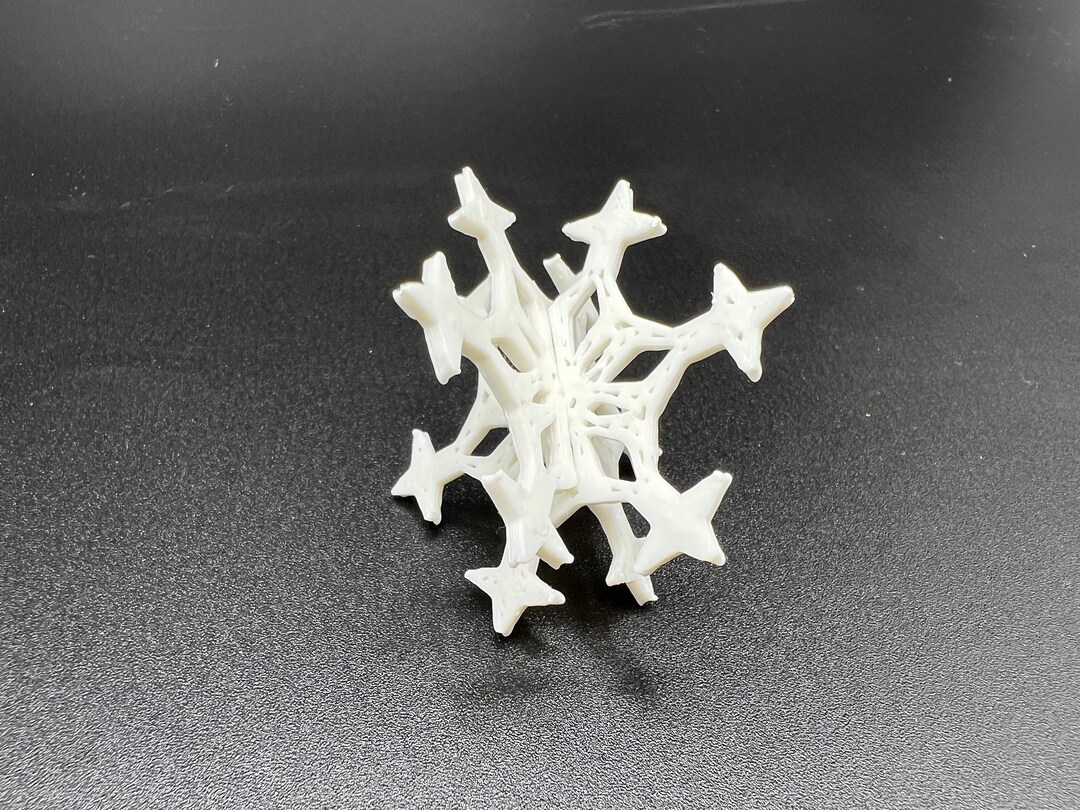 3D Printed Snowflake - Etsy