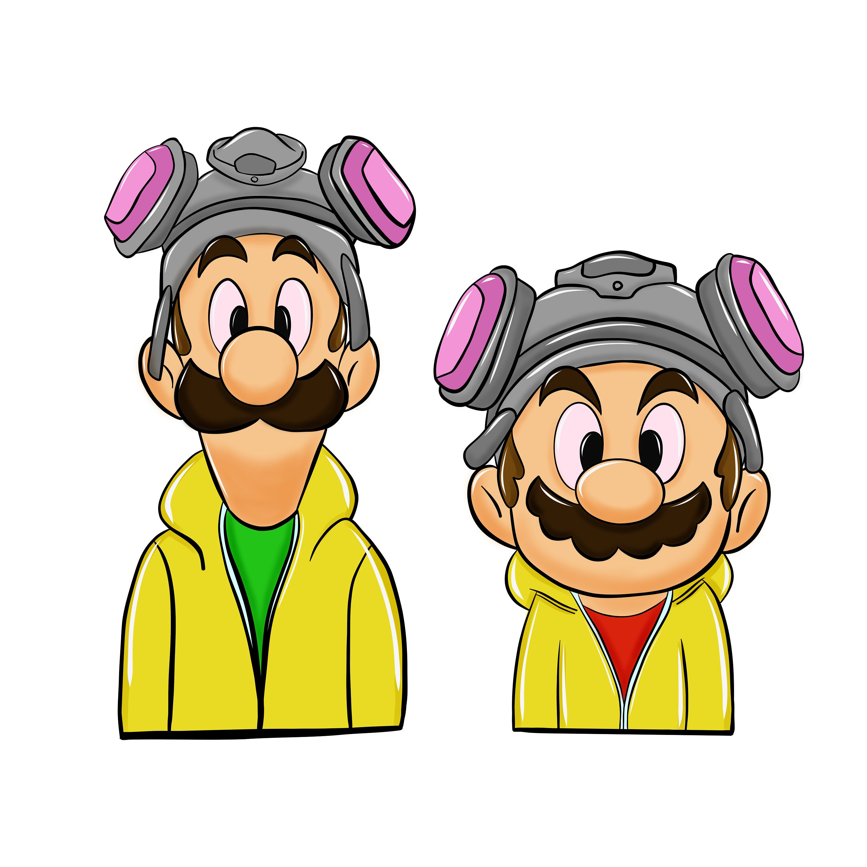 Custom (mario Bros X Breaking Bad) Peeker Window Sticker - Etsy