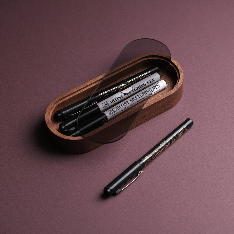 Solid Wood Storage Box With Acrylic Lid, Light Gray Tinted Acrylic Lid ...