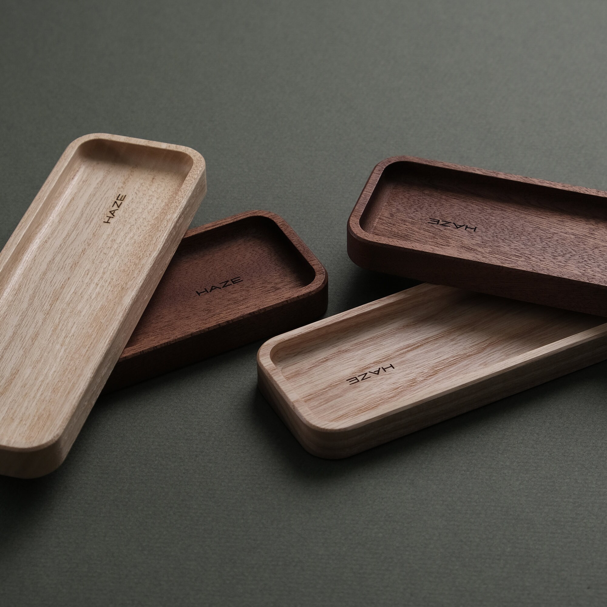 Solid Wood Desk Organizer, Wooden Pen Tray, Desk Organizer for Office ...