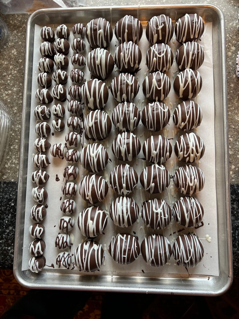 Danish Rum Balls in Dark and White Chocolate - Etsy