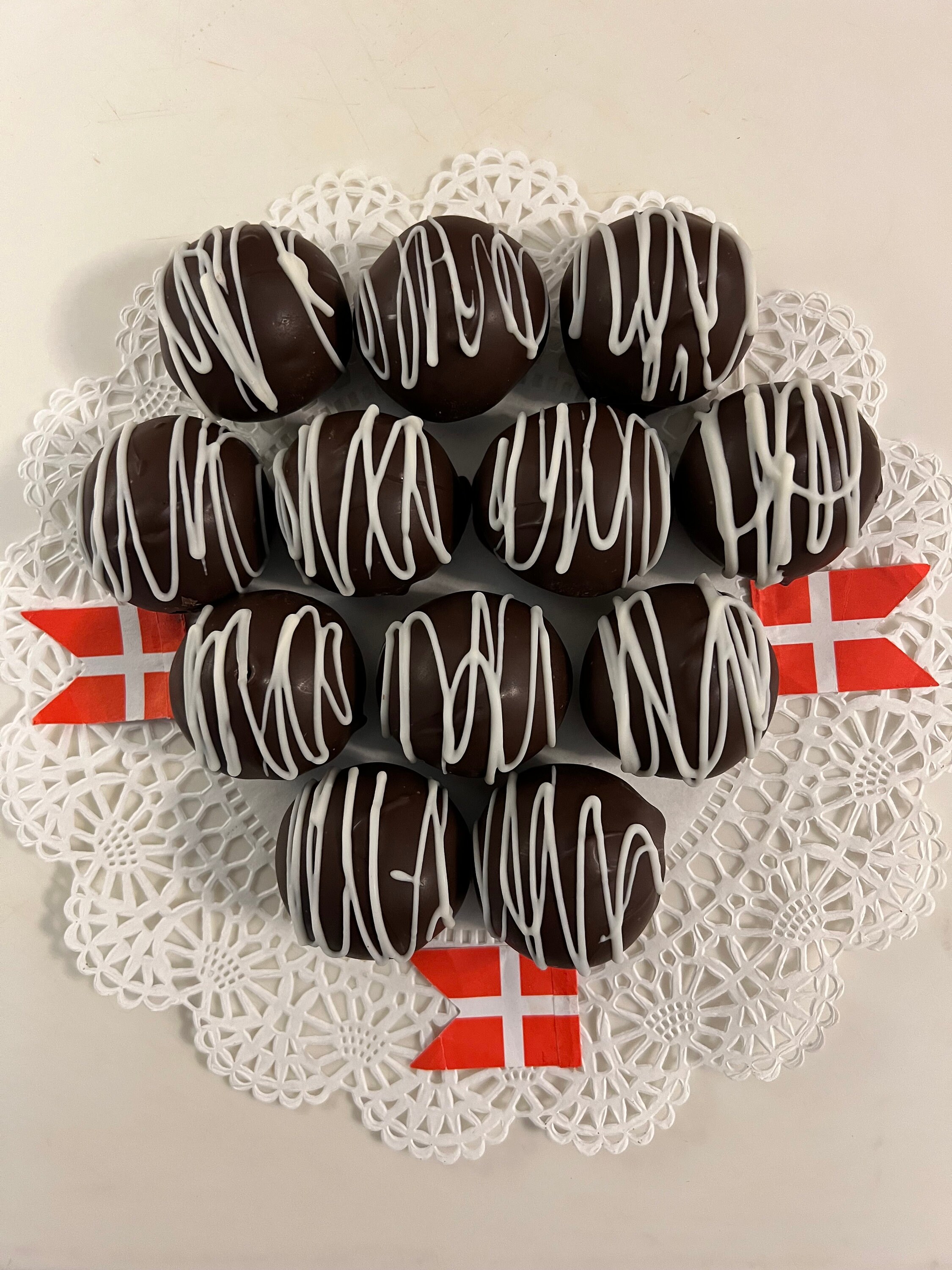 Danish Rum Balls in Dark and White Chocolate - Etsy