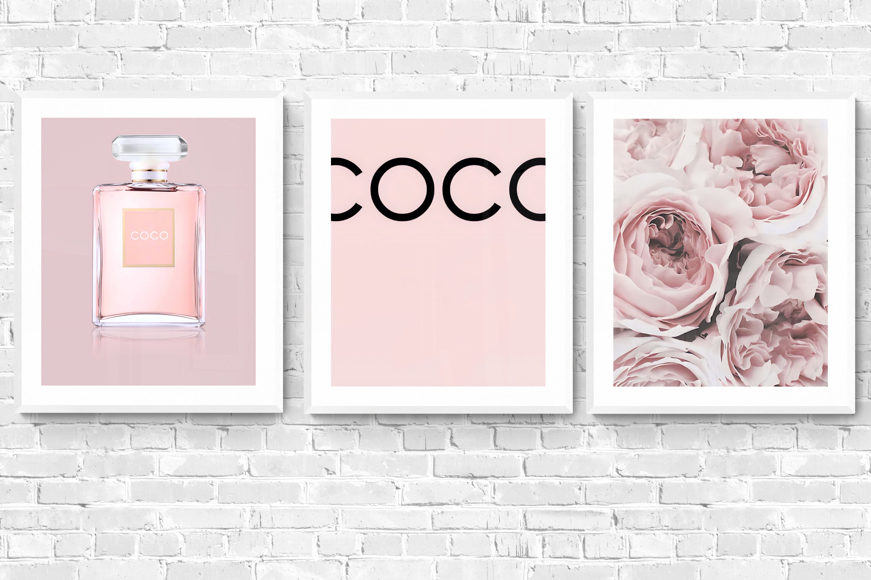 Coco Perfume Wall Prints, Set of 3 Coco Perfume Prints, Fashion Prints ...