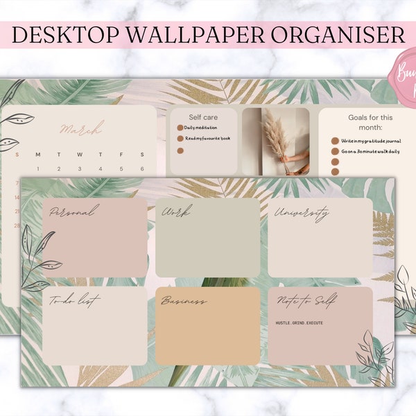 Windows Wallpaper Planner - Etsy