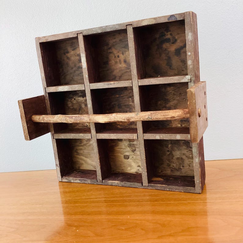 Vintage 1950s CARPENTERS TOOL Box / Caddy Rustic Handmade Wood - Etsy