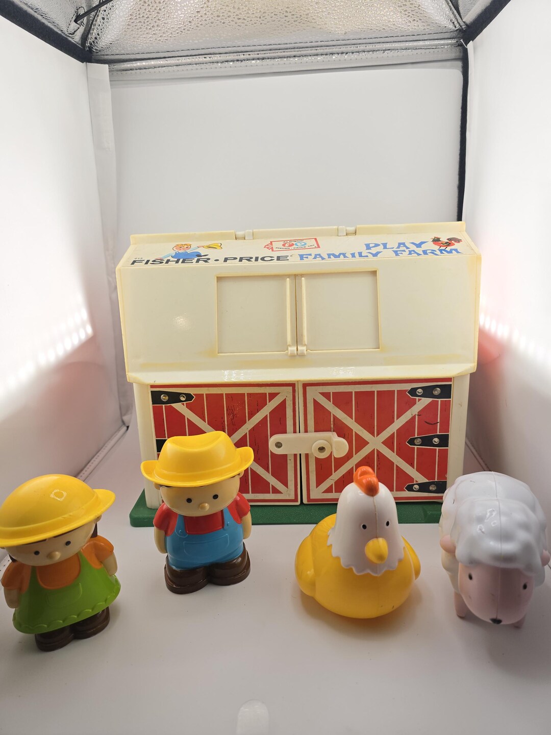 Fisher Price Play Family Farm - Moo Barn Only 1967 - Comes With Animals ...
