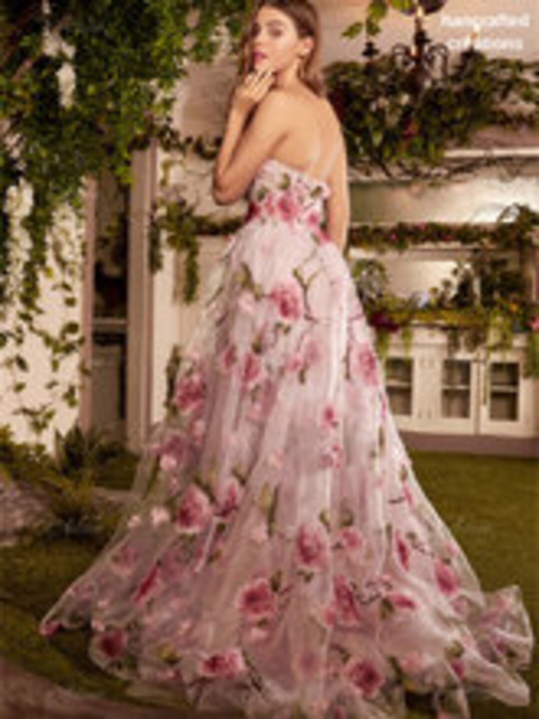 3D Floral Embroidery Dress,elegant Party Dress,long Wedding Dress ...