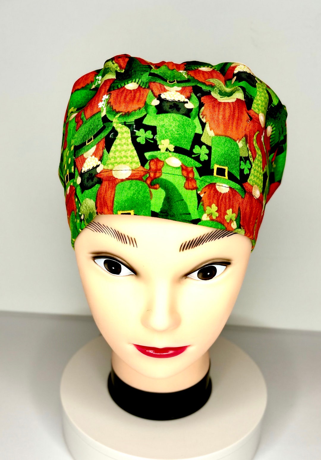 St. Patrick's Day Surgical Scrub Cap for Women. Euro Style Scrubbing ...