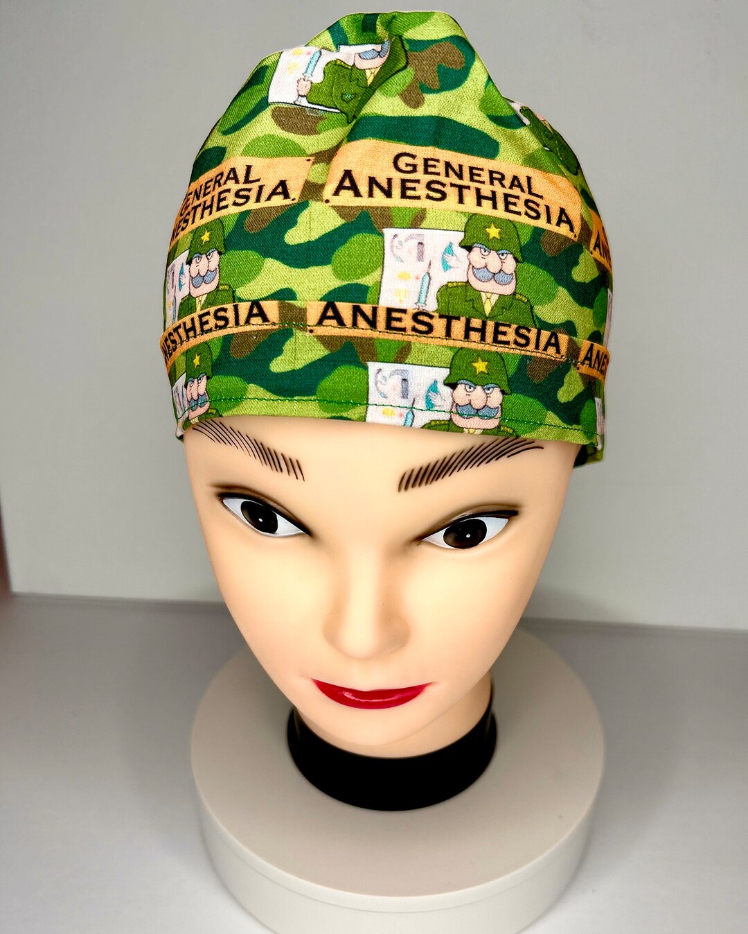 General Anesthesia Surgical Cap: Cotton CRNA Scrub Hat - Etsy UK
