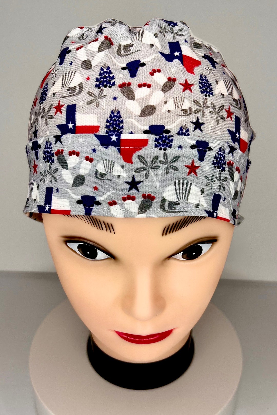 Texas Independence Day Unisex Surgical Scrub Cap With Sweatband - Etsy