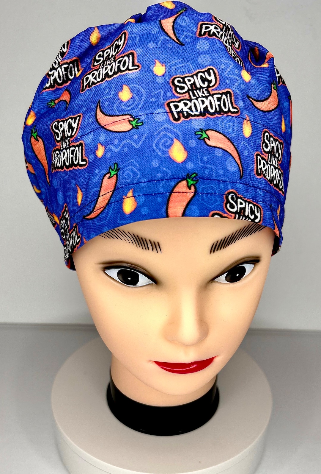 CRNA / ANESTHESIA Surgical Scrub Cap for Women With Sweat Band,euro ...