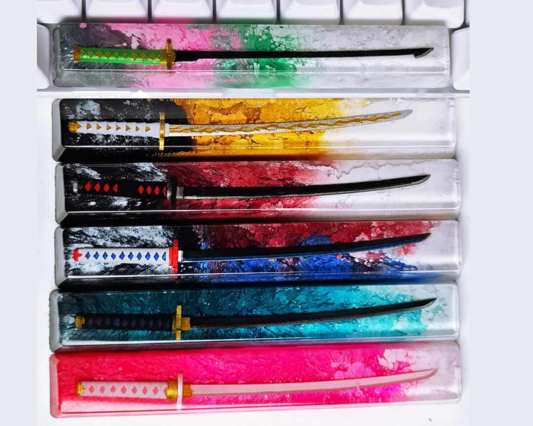 Demon Slayer Sword Keycaps Nichirin Swords Keycap Katanas - Etsy