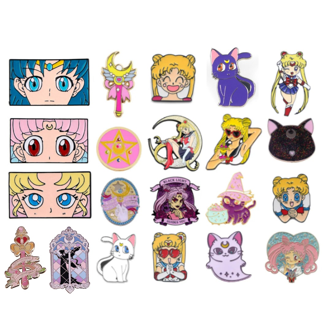 Sailor Moon Enamel Pin Sailor Moon Pin Luna Pin Runa Pin Etsy