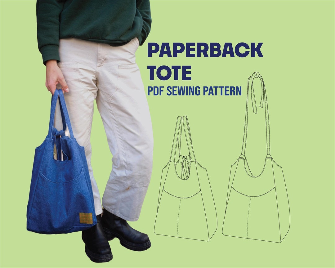 Paperback Tote PDF Sewing Pattern - Etsy