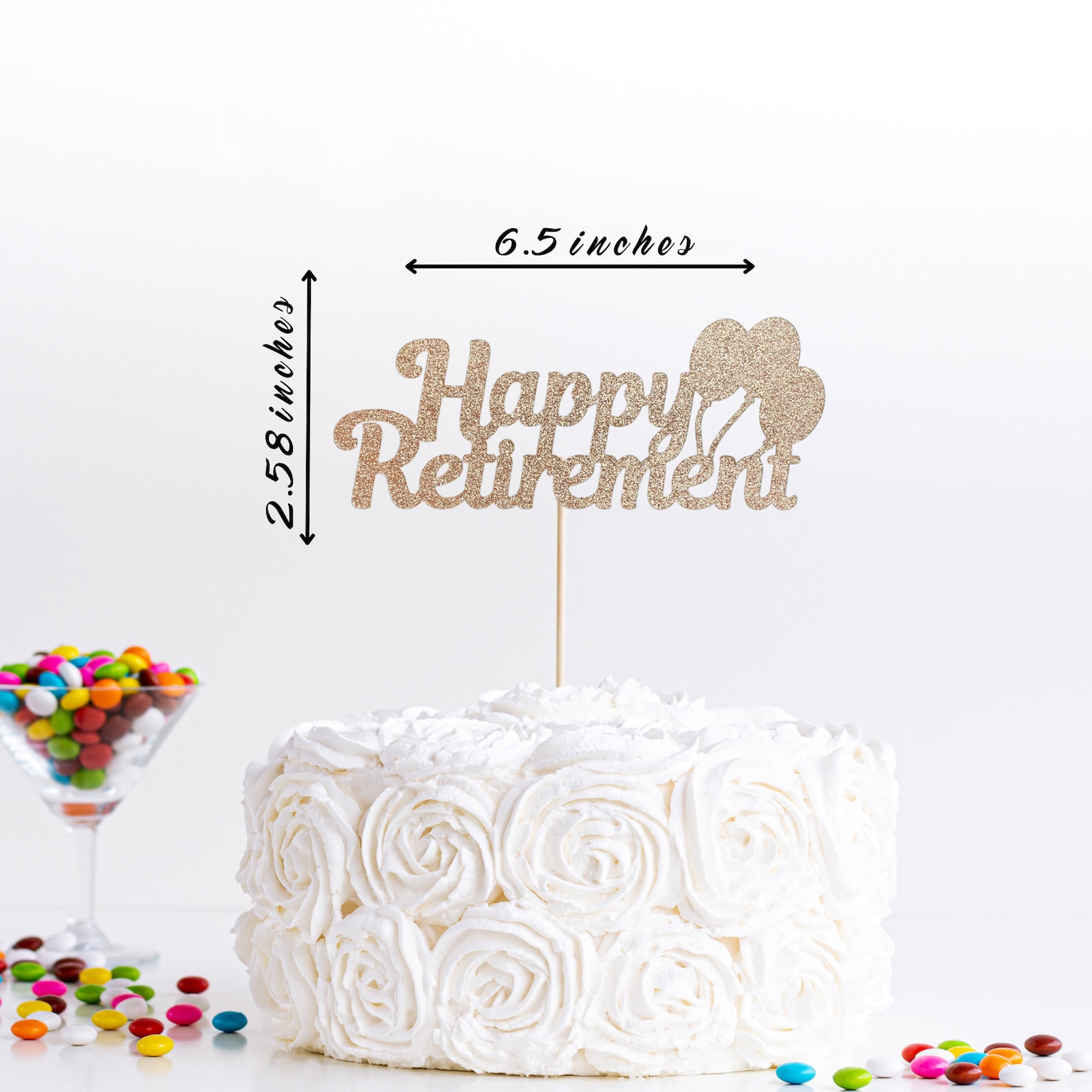 Retirement Card Happy Retirement Cake Topper, Retirement Cake Topper ...