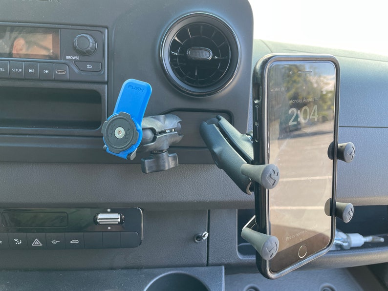 Mercedes Sprinter Dash Cubby Ram Dual Ball Mount/adapter Non Rubber ...