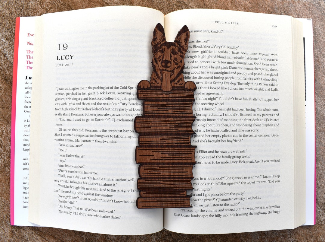 Wooden Dog Bookmark, German Shepherd Bookmark, German Shepherd Gifts ...