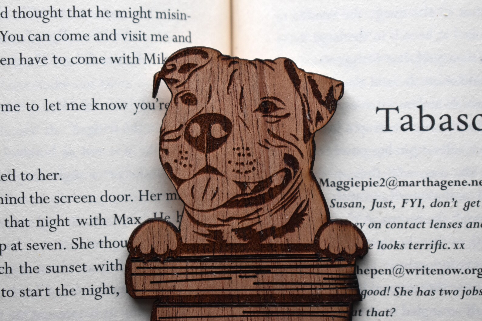 Pitbull Dog Bookmark, Pitbull Gifts, Pitbull Mom, Pittie Love, Pitbull ...