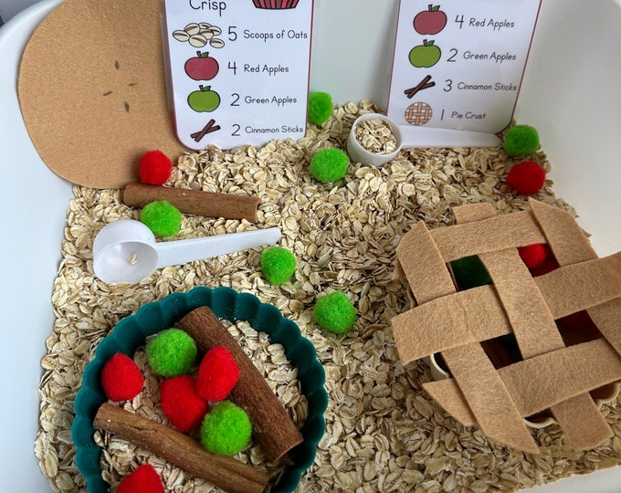 Make an Apple Pie Sensory Bin Preschool Apple Unit Study Game ...