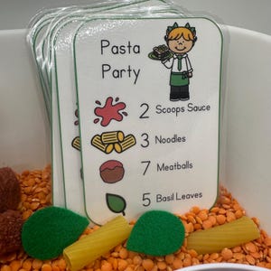 Pasta Party | Sensory Bin | Preschool Classroom Game | Restaurant Play ...