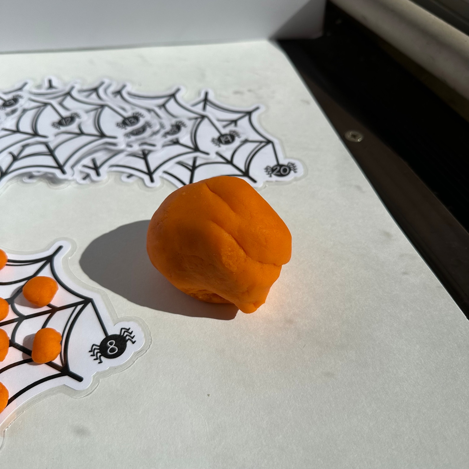 Playdough Counting 1-20 | Spider Playdough Mat | Hands on Learning ...