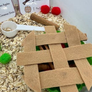 Make an Apple Pie | Sensory Bin | Preschool Apple Unit Study Game ...