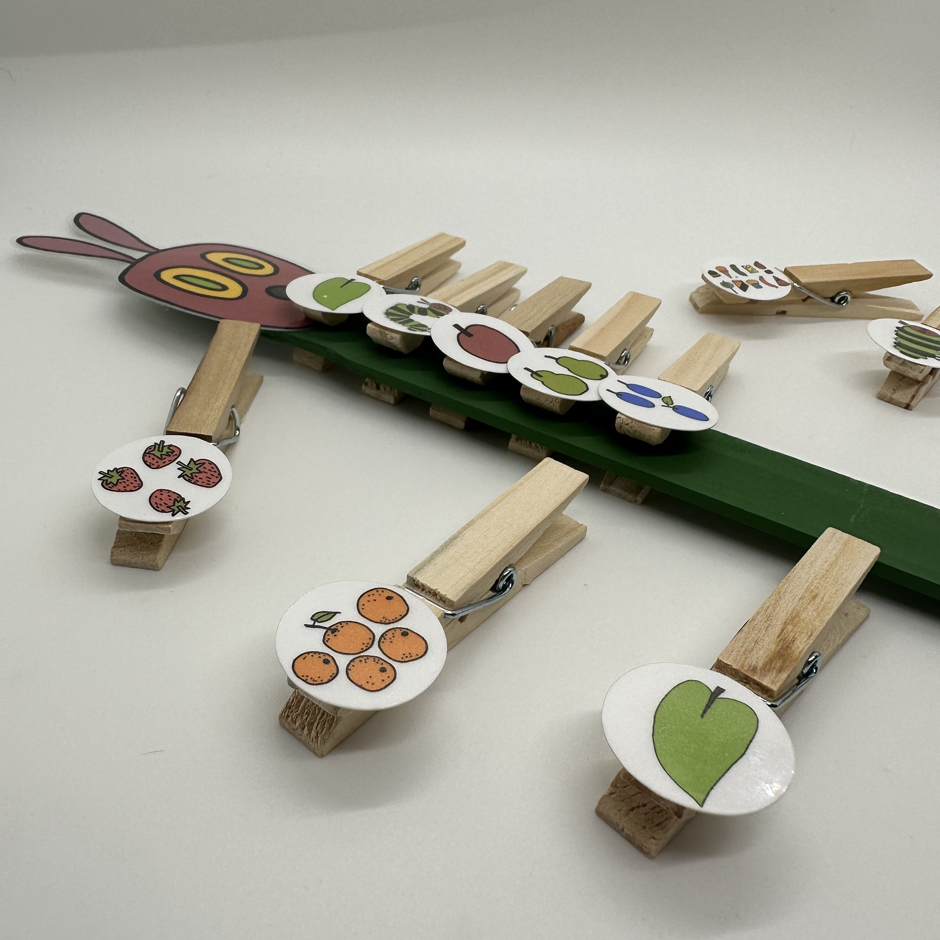 Very Hungry Caterpillar Sequence Fine Motor Clip Activity - Etsy