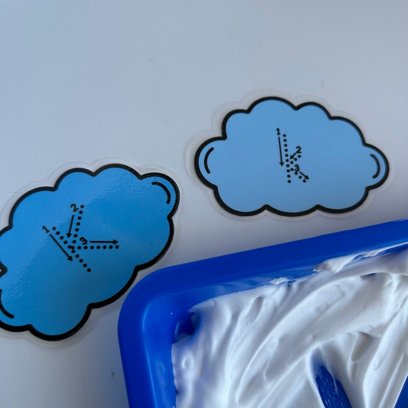 Cloud Writing Sensory Writing Letter Practice Sensory - Etsy