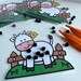 Cow Spot Counting Farm Animal Learning Preschool Centers Counting Game ...
