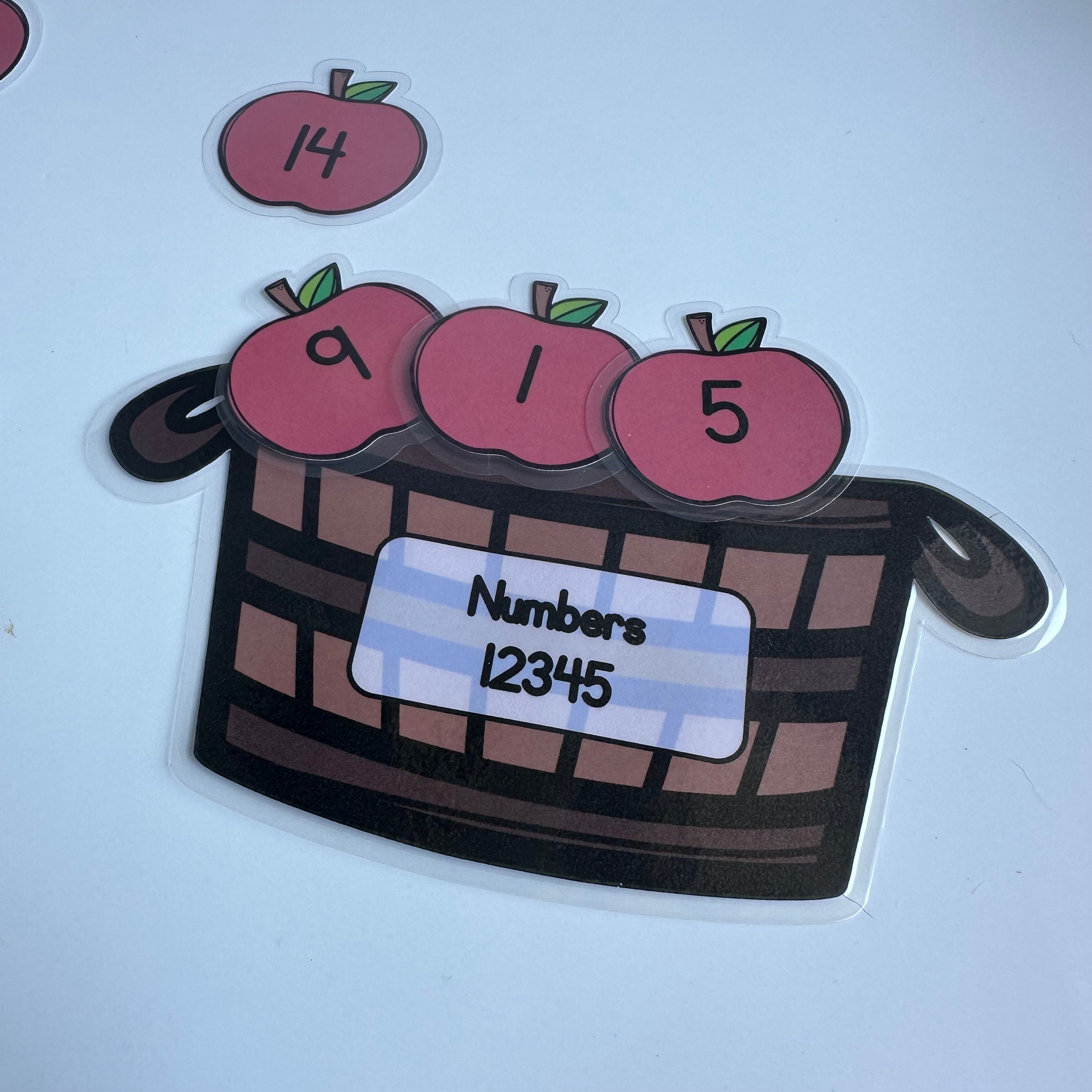 Letter, Number Differentiation Game | Apple Letter and Number Sorting ...