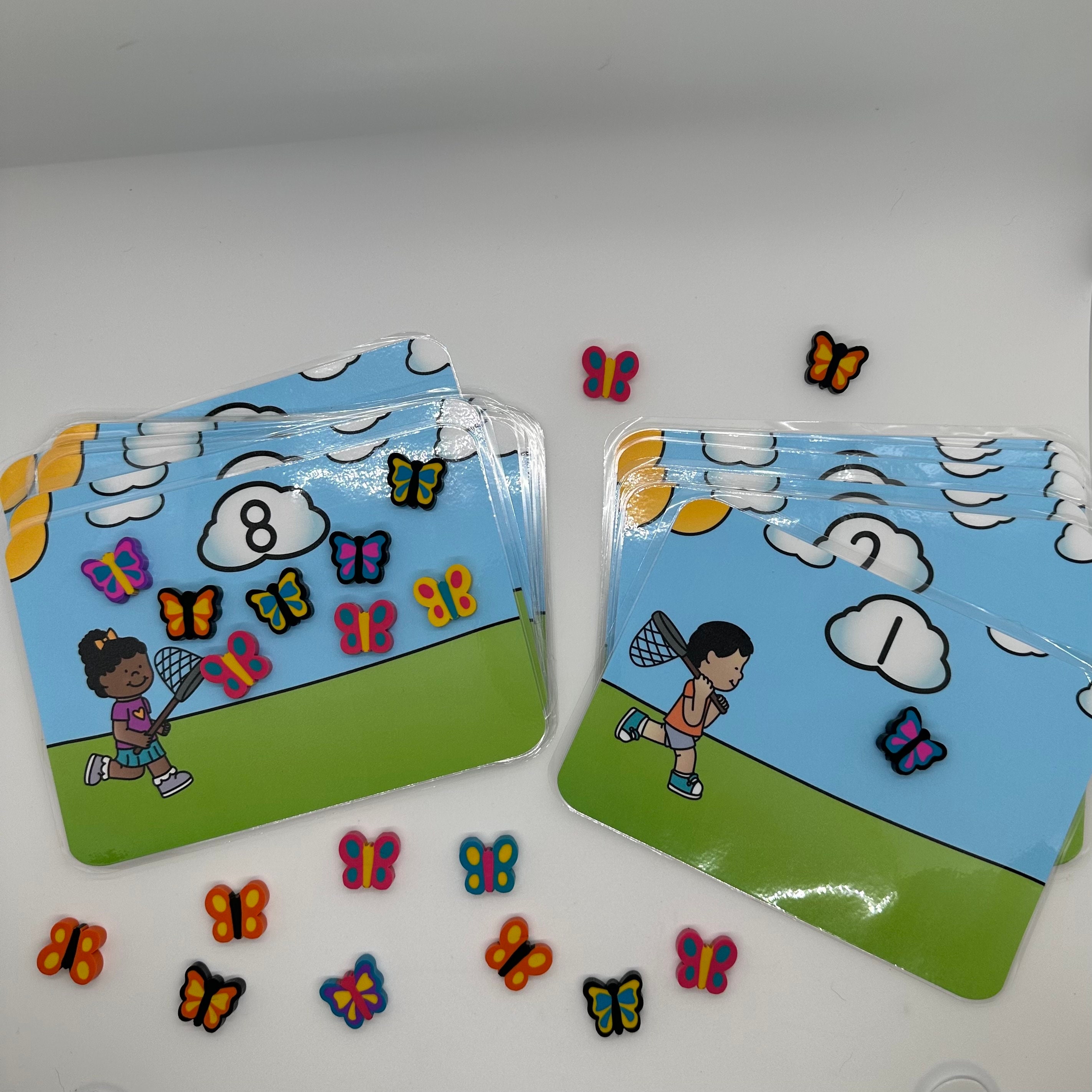 Butterfly Counting Preschool Centers Counting Game Ready - Etsy
